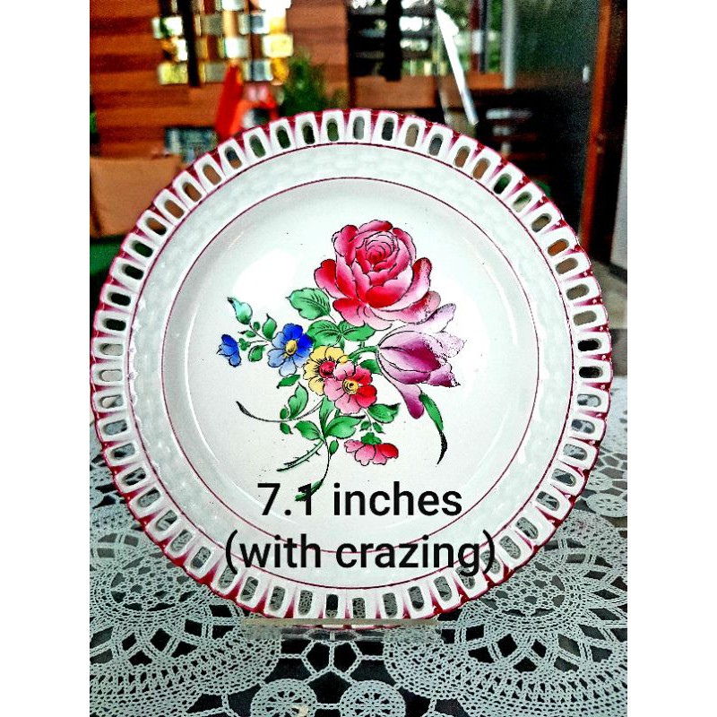 hand painted deco plate made in France | Shopee Philippines