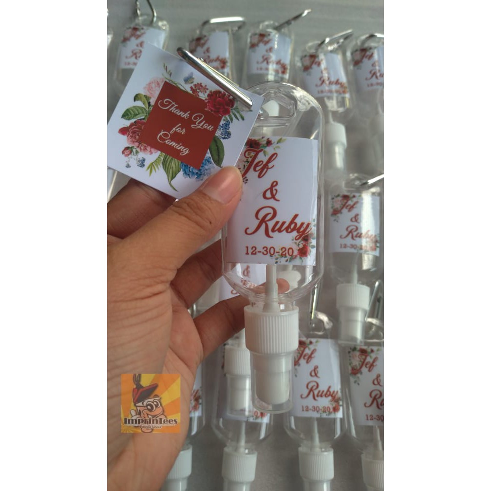 Alcohol Spray Bottle Keychain with Free Stickers (Printed & Cut Out ...