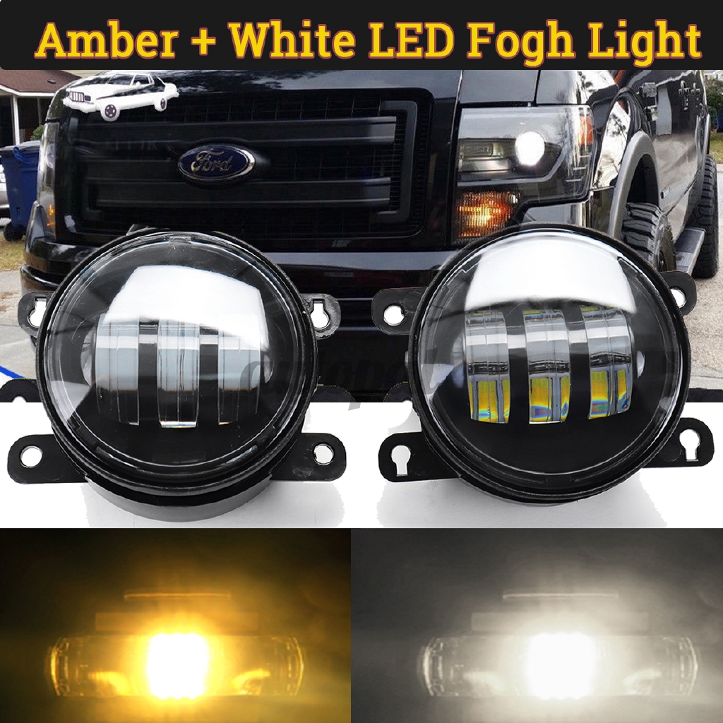 Dual Color LED DRL Driving Fog Light For Nissan Navara D40 22 ...