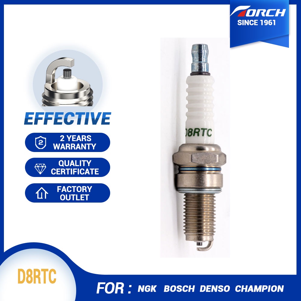 NGK DR8EA Replacement TORCH Spark Plugs D8RTC For Denso IX24B Champion RA6HC Autolite 4163 Brisk ...