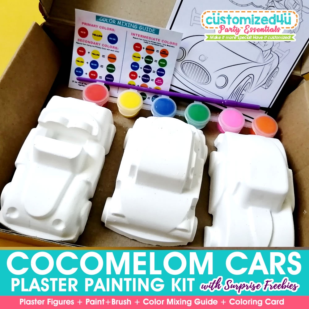 Customized4u_PH Cocomelon Cars Plaster Painting Kit with Surprise ...