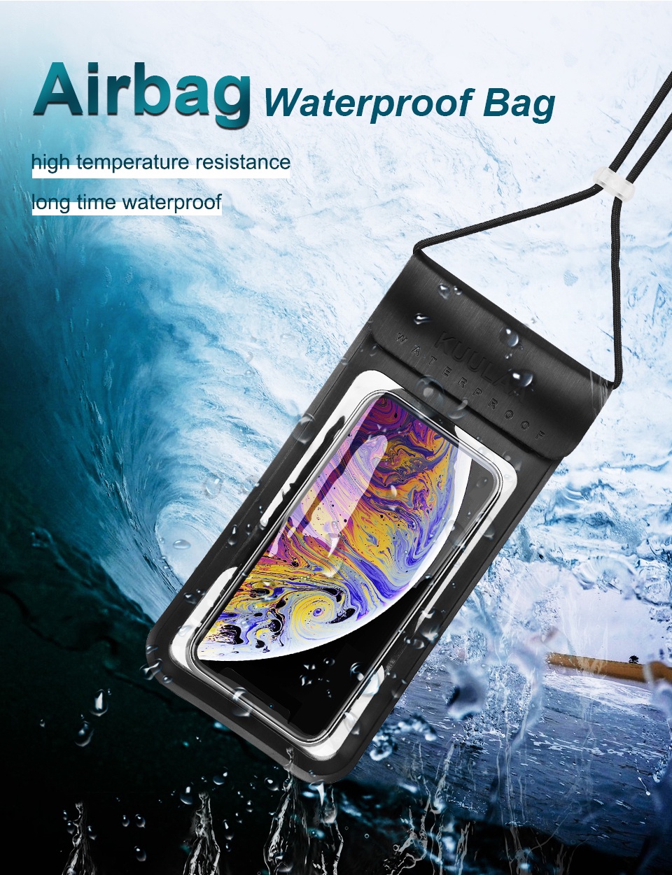 KUULAA Swimming Diving Cell Phone Case Waterproof Pouch Underwater For ...