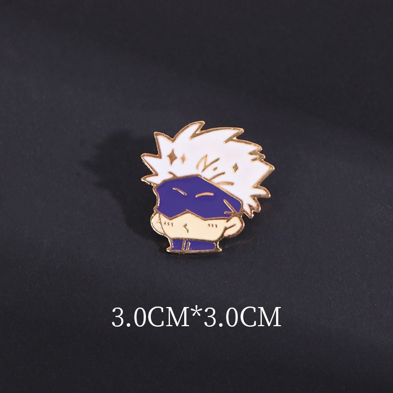 Anime Jujutsu Kaisen Q Version Cartoon Avatar Brooch Yuji Itadori Gojo