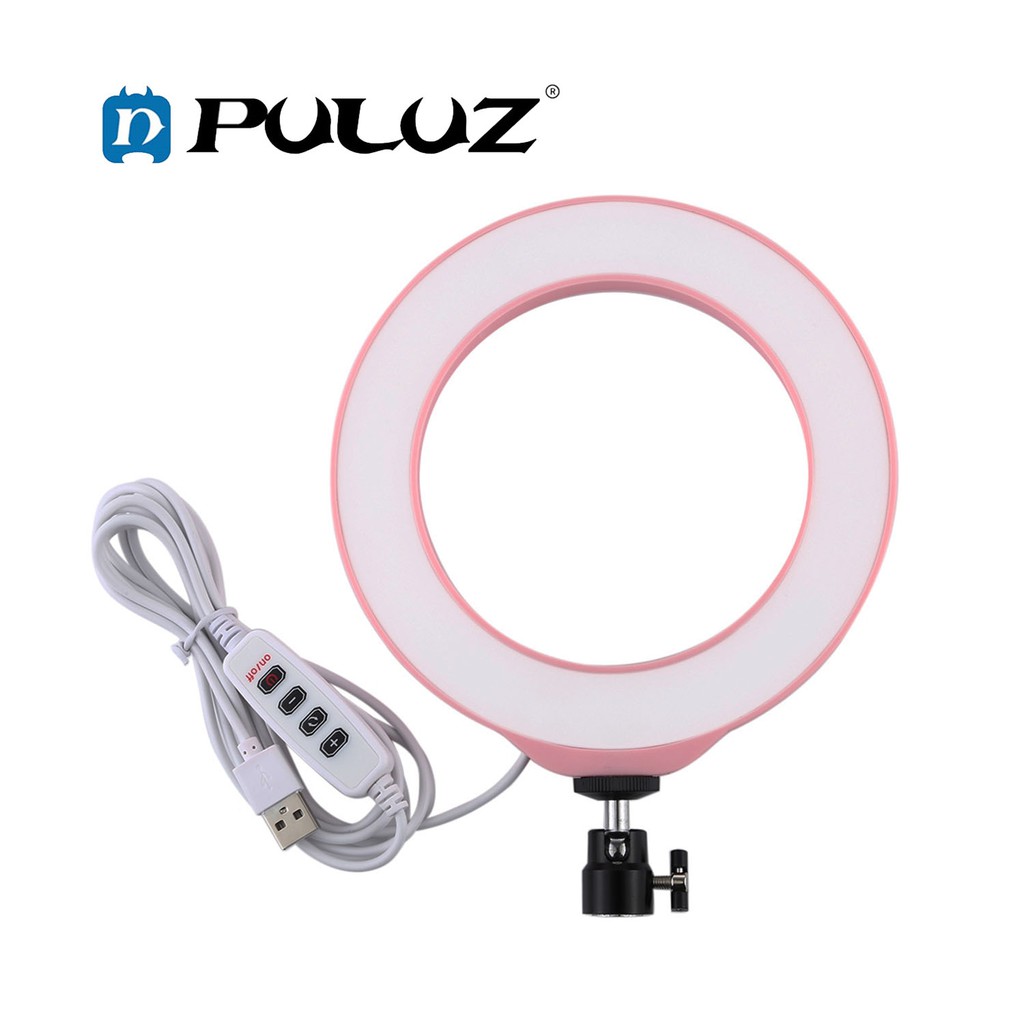 PULUZ PU378F 6.2 inch 3 Modes USB Dimmable LED Ring for Vlogging ...