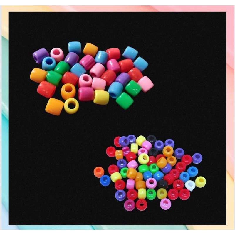 Macaroni Beads - Assorted 50 pcs and 100 pcs | Shopee Philippines