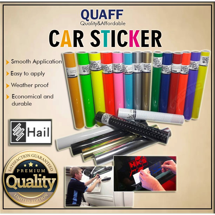 QUAFF CAR STICKER ORDINARY COLORS [10 METERS] | Shopee Philippines