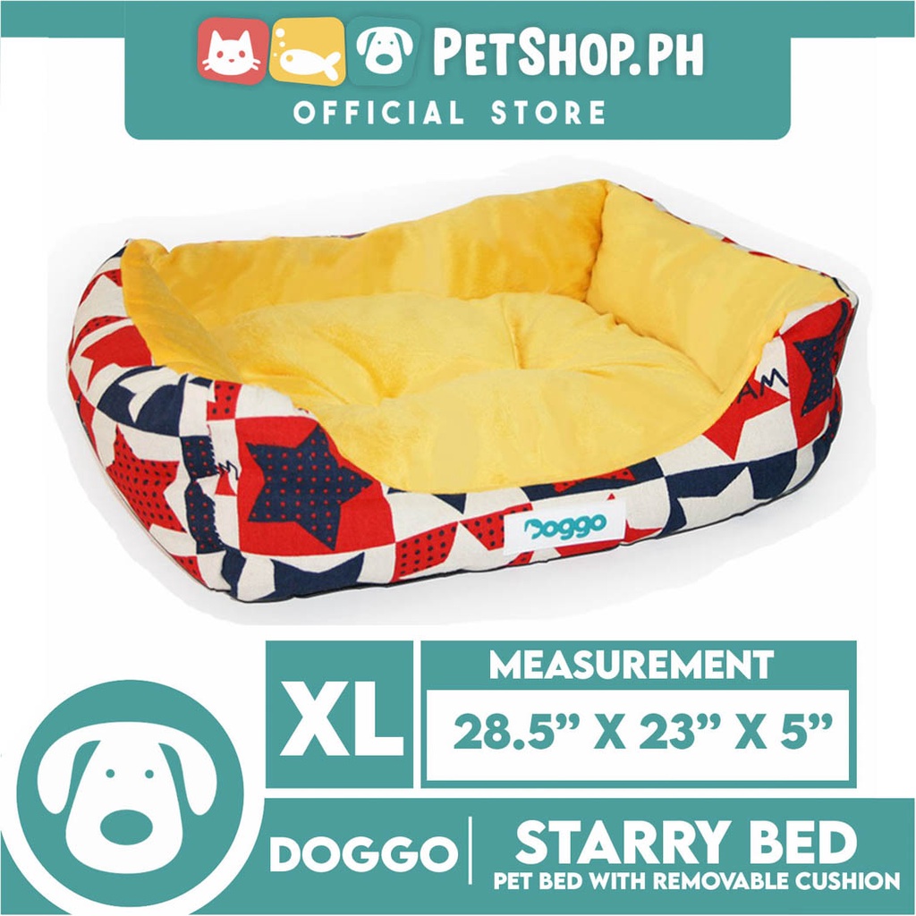 Doggo Starry Bed (Extra Large) Removable Cushion Dog Bed | Shopee ...