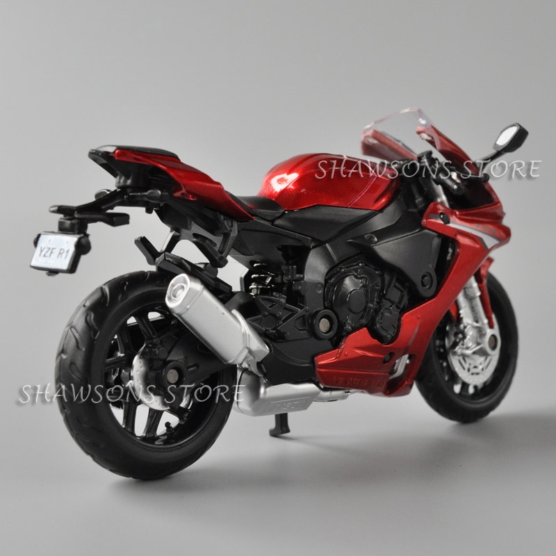 1:18 Scale Diecast Motorcycle Model Toys Yamaha YZF-R1 Sports Bike ...