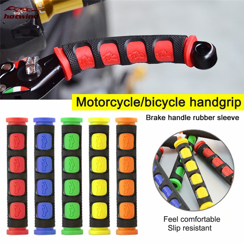 HW 2Pcs Rubber Motorcycle Handgrip Guard Motorbike Brake Clutch Lever ...