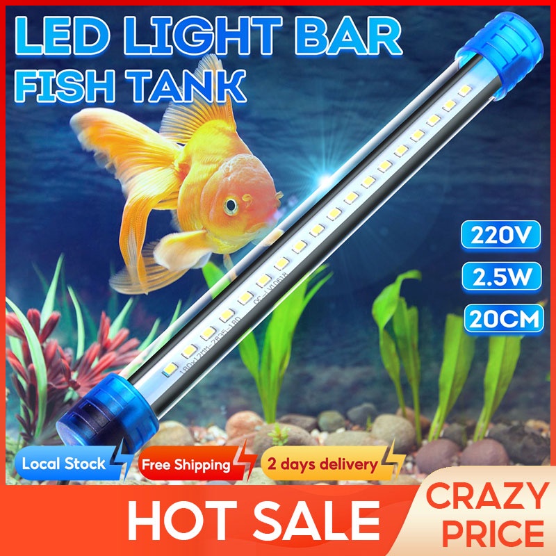 ★Fast Local Delivery★20cm 220V Aquarium LED Light Bar Fish Tank Light ...