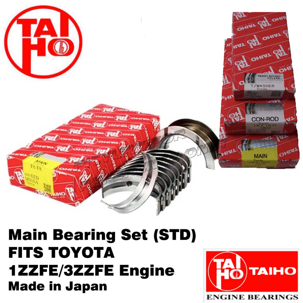 TAIHO Main BEARING For TOYOTA 1ZZFE / 3ZZFE ENGINE | Shopee Philippines