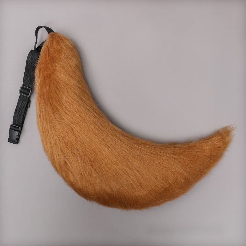 Long-haired fox tail cos ear beast ear cosplayJK tail simulation tail ...