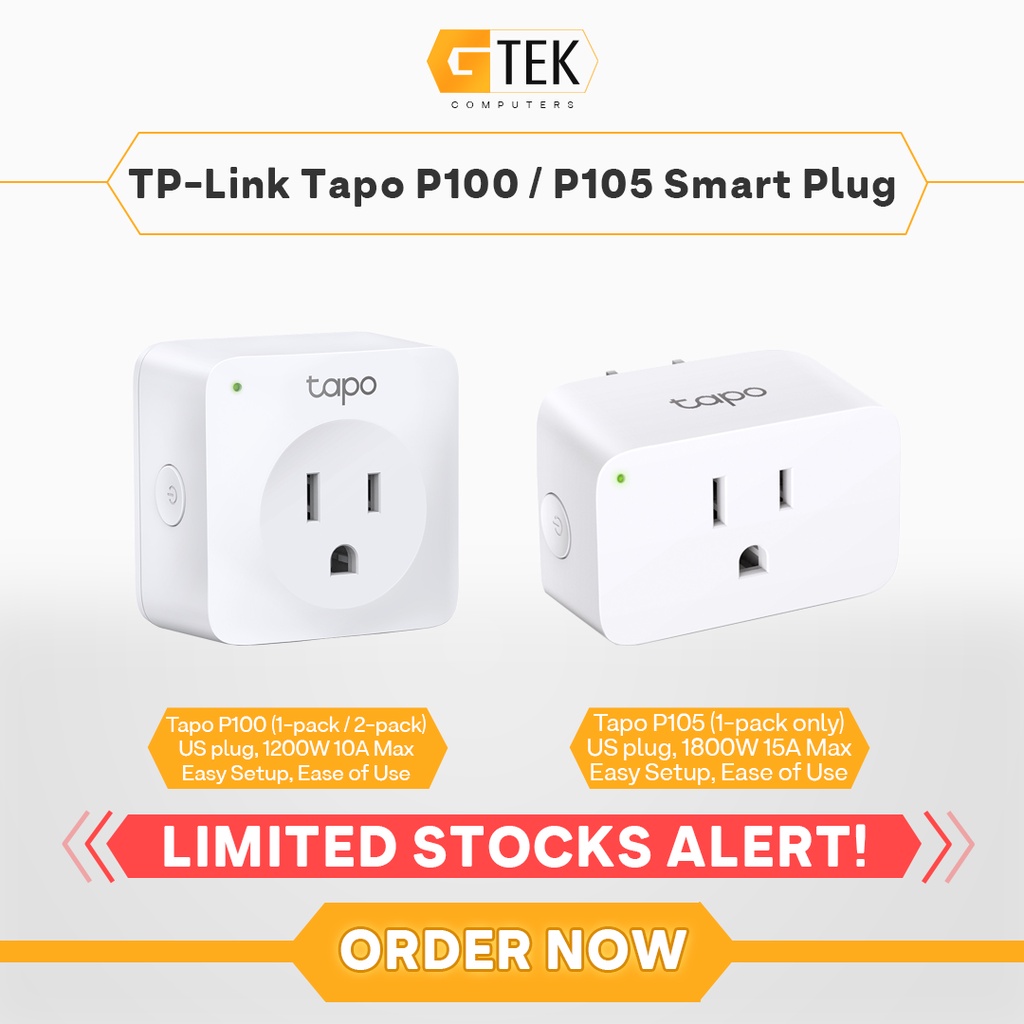 TP-Link Tapo P100 / P105 Mini Smart Wi-fi Socket Plug US Type B ...