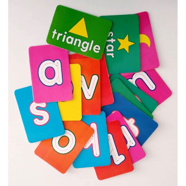 Flash Card ABC Alphabets lowercase uppercase Numbers Card Alphabet ...