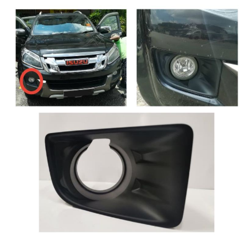 Isuzu Dmax RT50 2013 Fog Lamp Spotlight Cover with Hole (1pc) | Shopee ...
