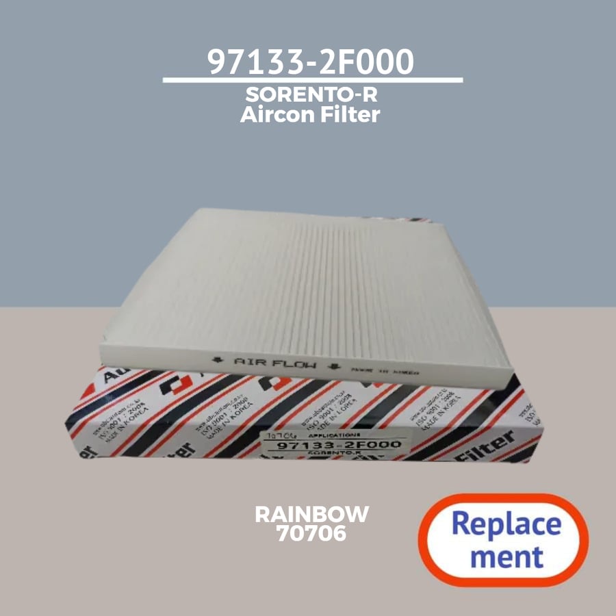 Aircon Filter for KIA Sorento -R [Replacement] Part#; 97133-2F000 ...
