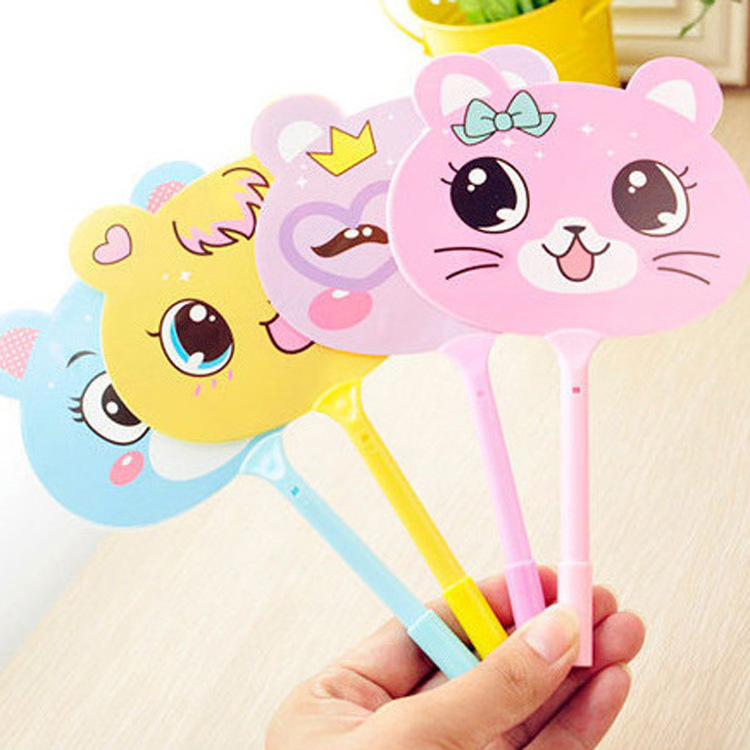 kawaii cute pen cartoon cat fan ballpoint pen gift pen for kids ...