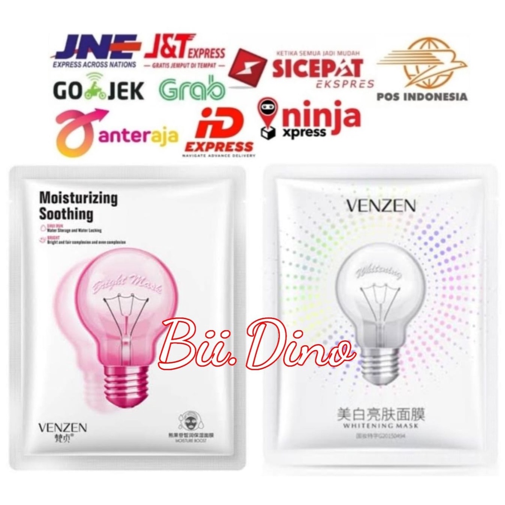 Venzen Arbutin Moisturizing Soothing Hydrating Whitening Mask | Shopee ...