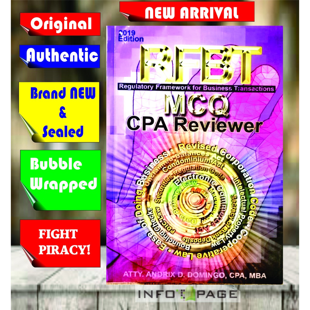 (CPA REVIEWER) Regulatory Framework For Business Transactions (RFBT ...