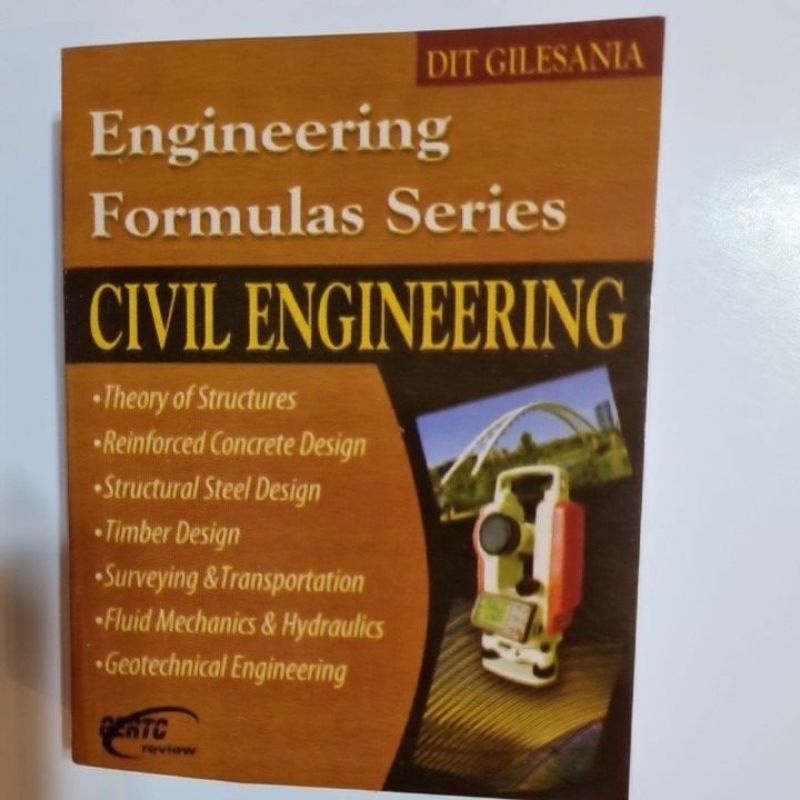 Enginnering Formulas Series CIVIL ENGINEERING By DIT Gilesania | Shopee ...