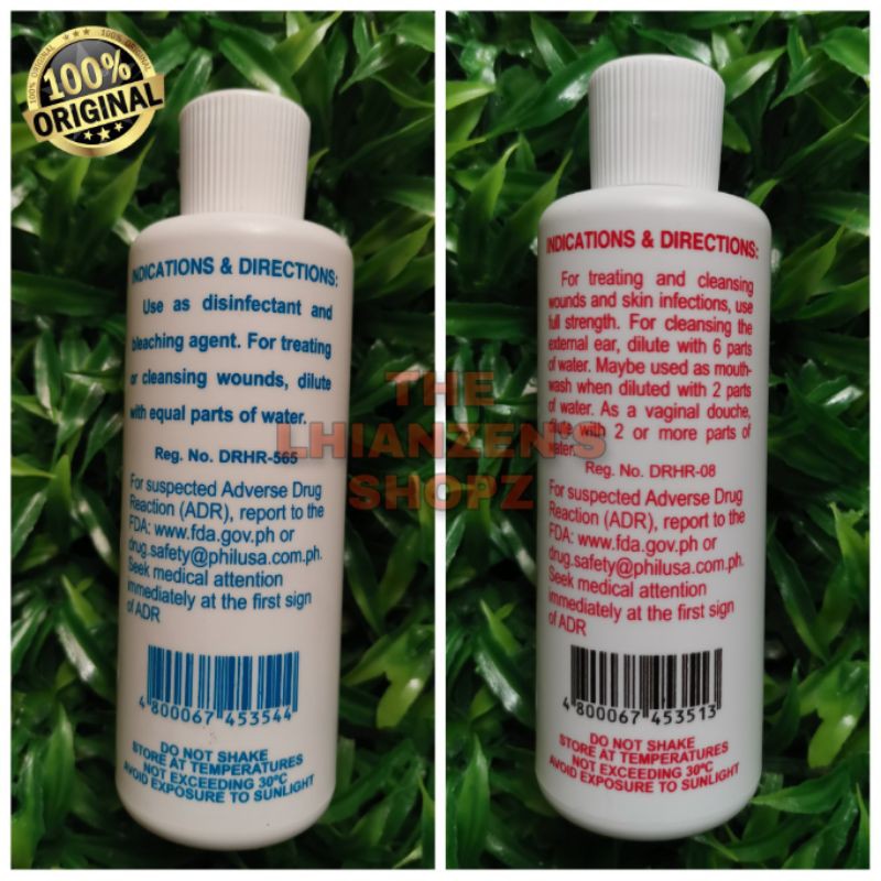 RHEA Hydrogen Peroxide (Agua Oxigenada) 120ML 500ML 1000ML | Shopee ...