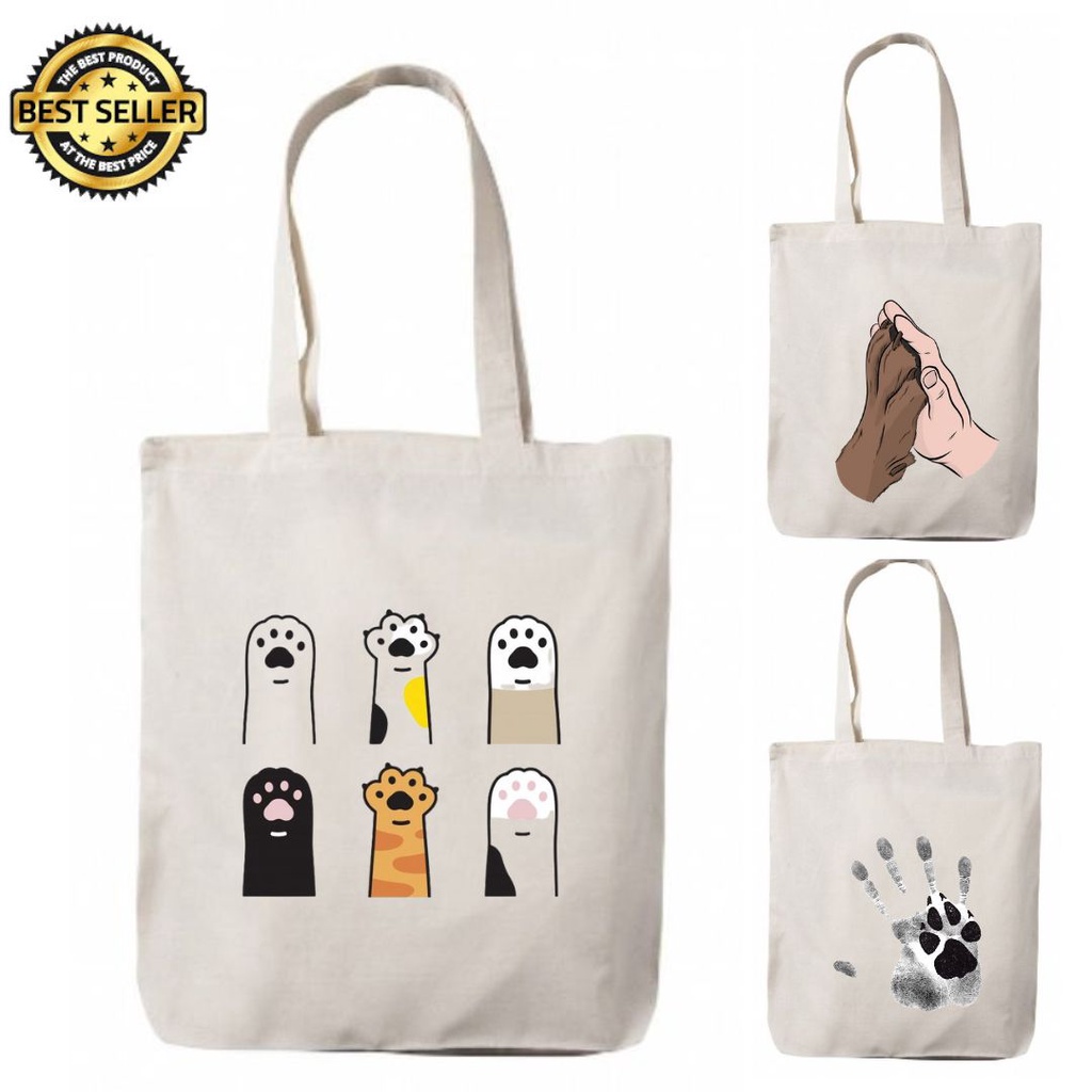 PAW Dog Cat Pets Tote Bag Katsa Canvas High Quality Shoulder Bag Korean ...