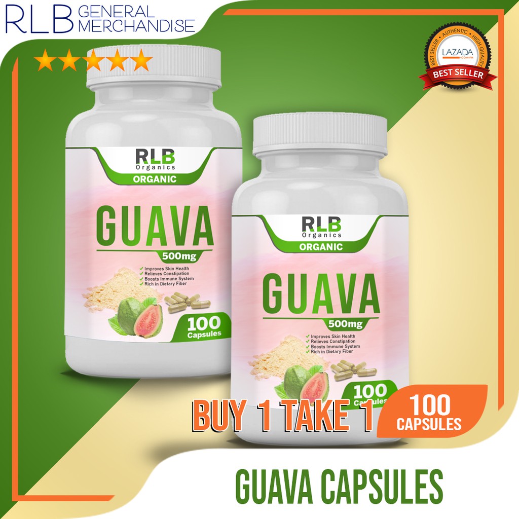 Buy 1 take 1 Guava 100 Capsules Pure Natural Antiviral Antibacterial ...