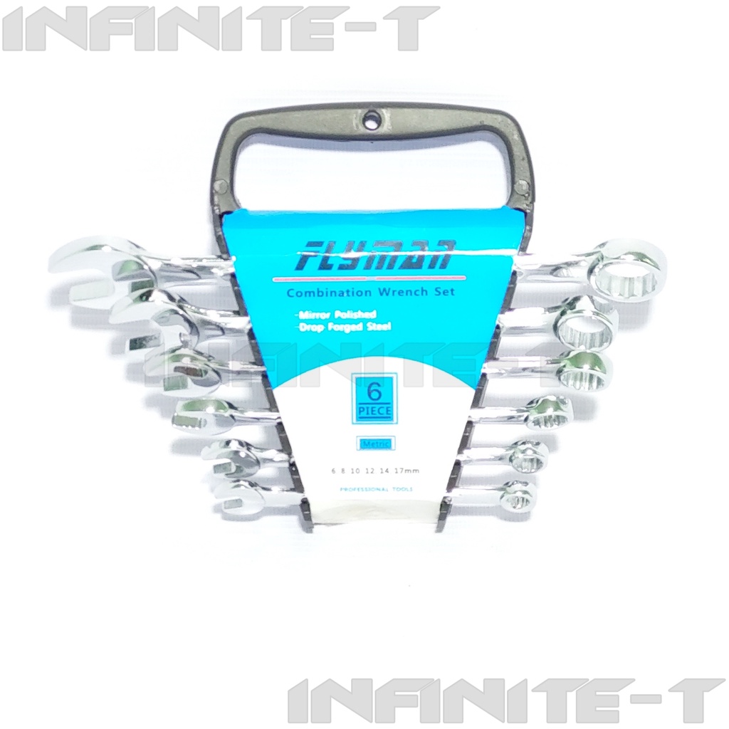 Flyman 6 Pcs. Combination Wrench Set Open & Close End ( 6-17mm ...