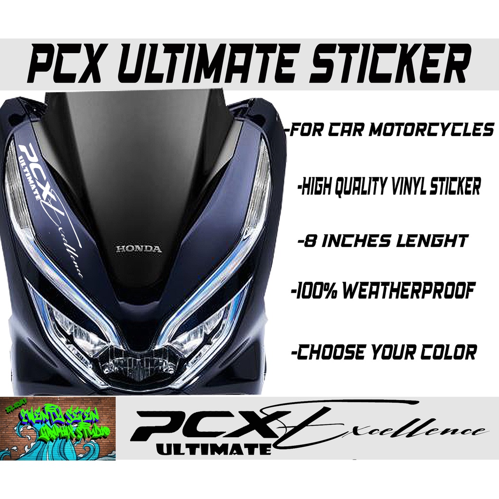PCX ULTIMATE EXCELLENCE STICKER DECALS 100% WEATHERPROOF VINYL 8 INCHES ...