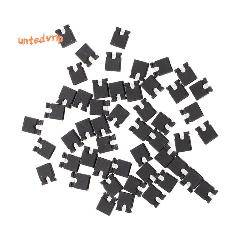 50 pcs 2.54mm Jumper Cap mini Jumper Short Circuit Cap Connectors ...