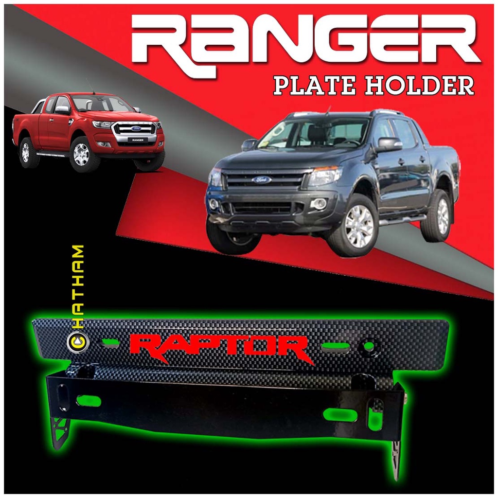 Ford Ranger - RAPTOR Adjustable Plate Holder ( Front Only ) | Shopee ...