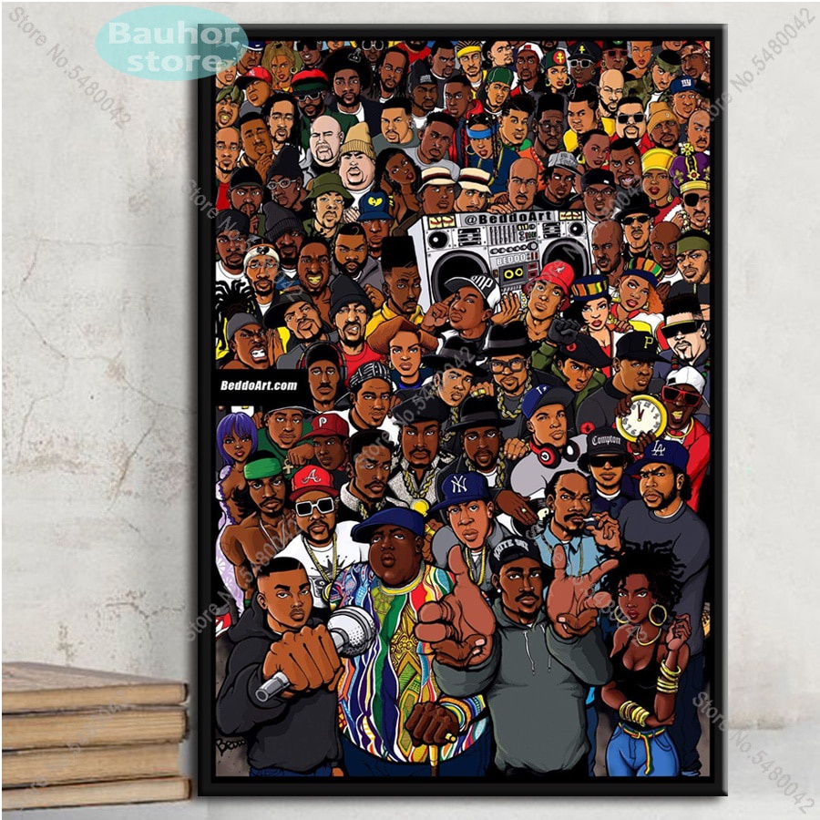 Tupac Hip Hop Legends Super Star Poster Old School PAC Biggie Smalls ...