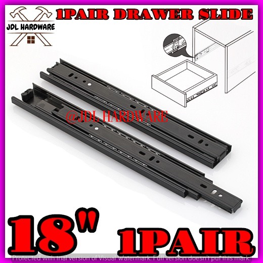 2508 1 PAIR 18 INCHES DRAWER SLIDE ROLLER DRAWER GUIDE | Shopee Philippines