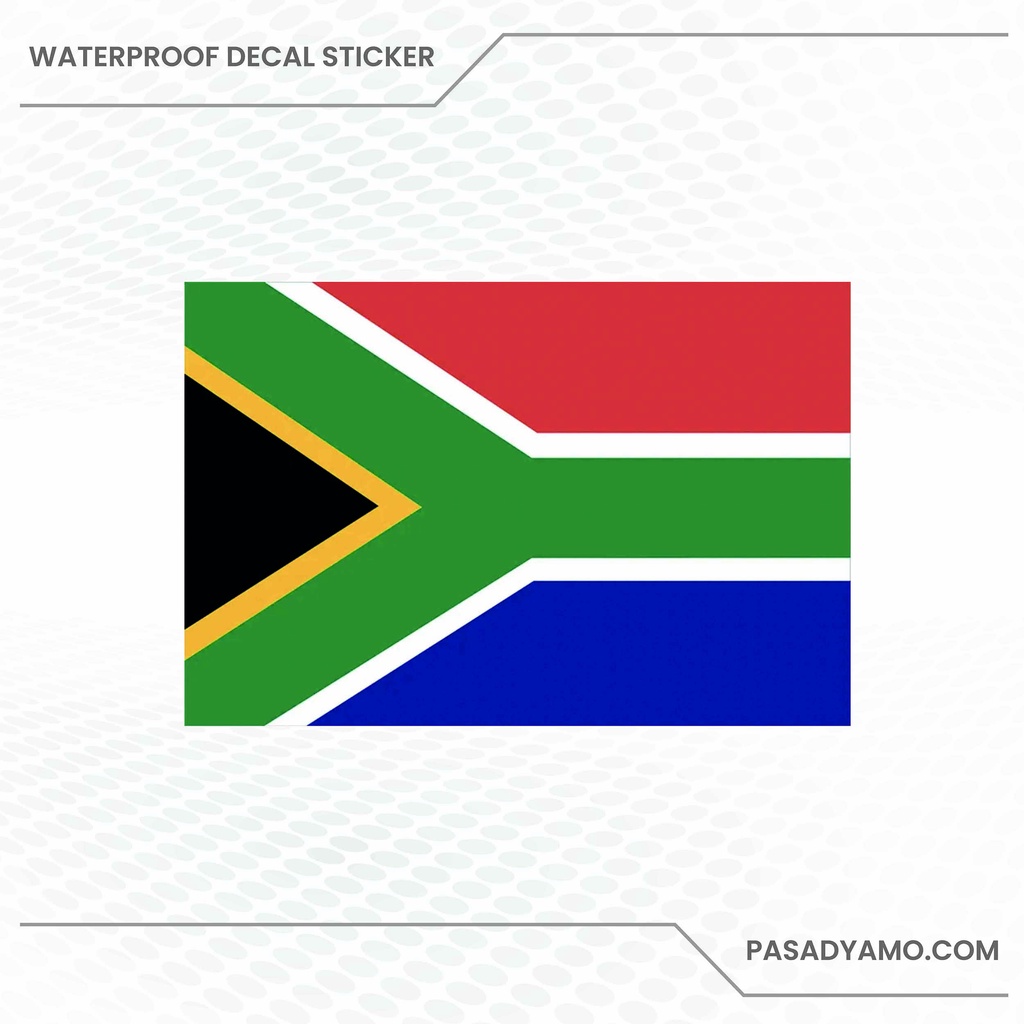 South Africa Flag Decal Sticker for Cars Motorcycles Helmets Laptops ...