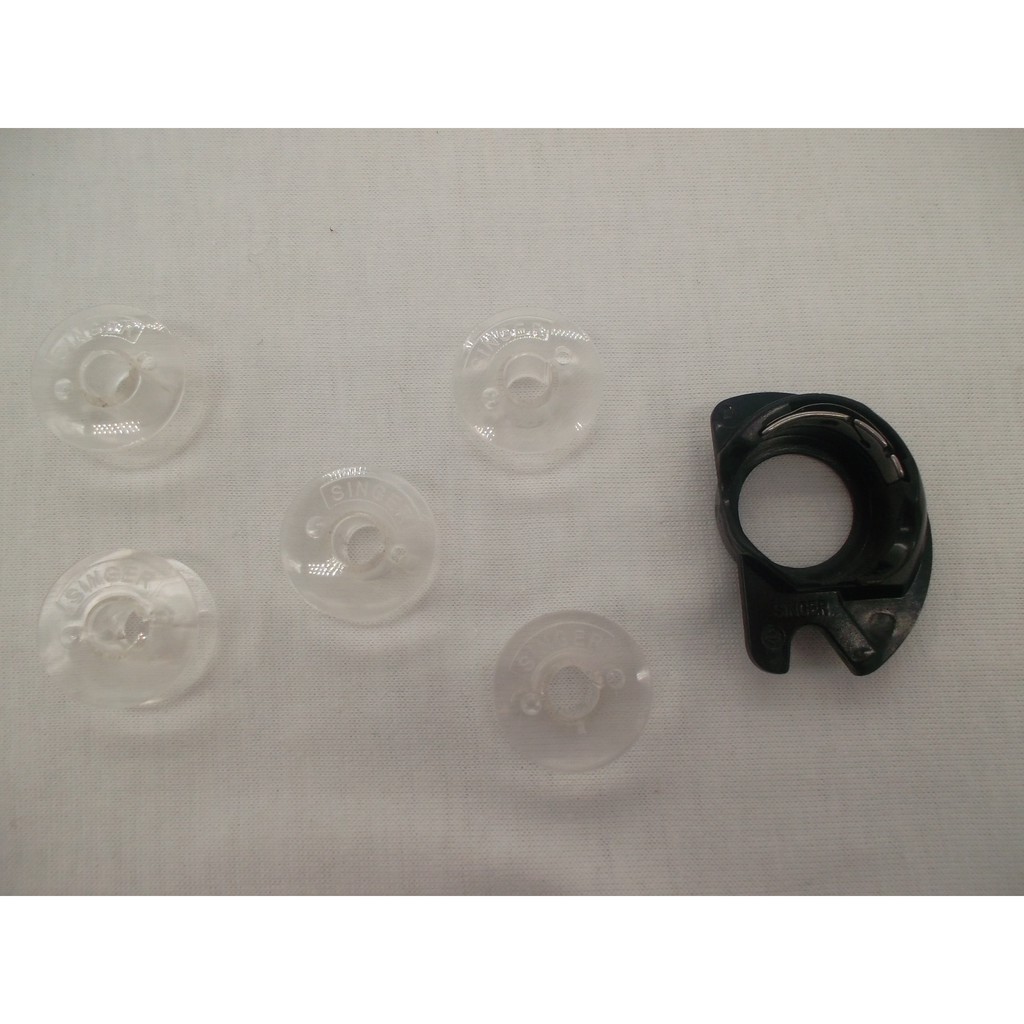 SINGER 974 1 Pc Bobbin Case with 5 Pcs Bobbin Plastic | Shopee Philippines