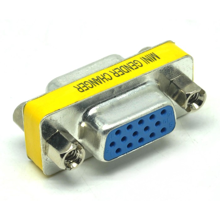 15 Pin Female To Female VGA Adapter - Gender Changer | Shopee Philippines