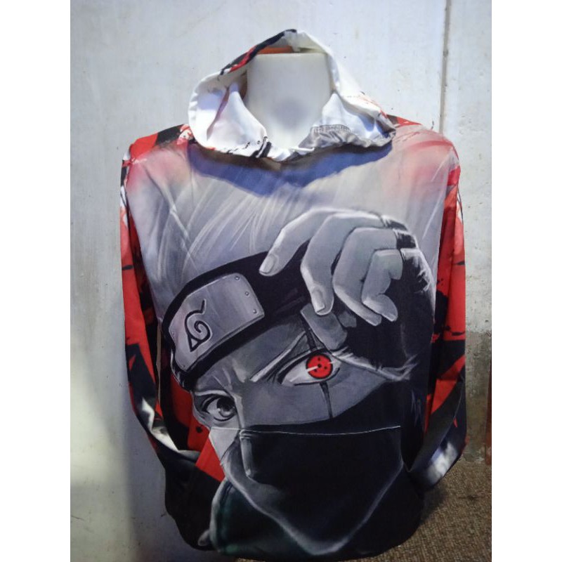 KAKASHI HATAKE NARUTO JACKET (Actual photo)(freesize)(silk cotton ...