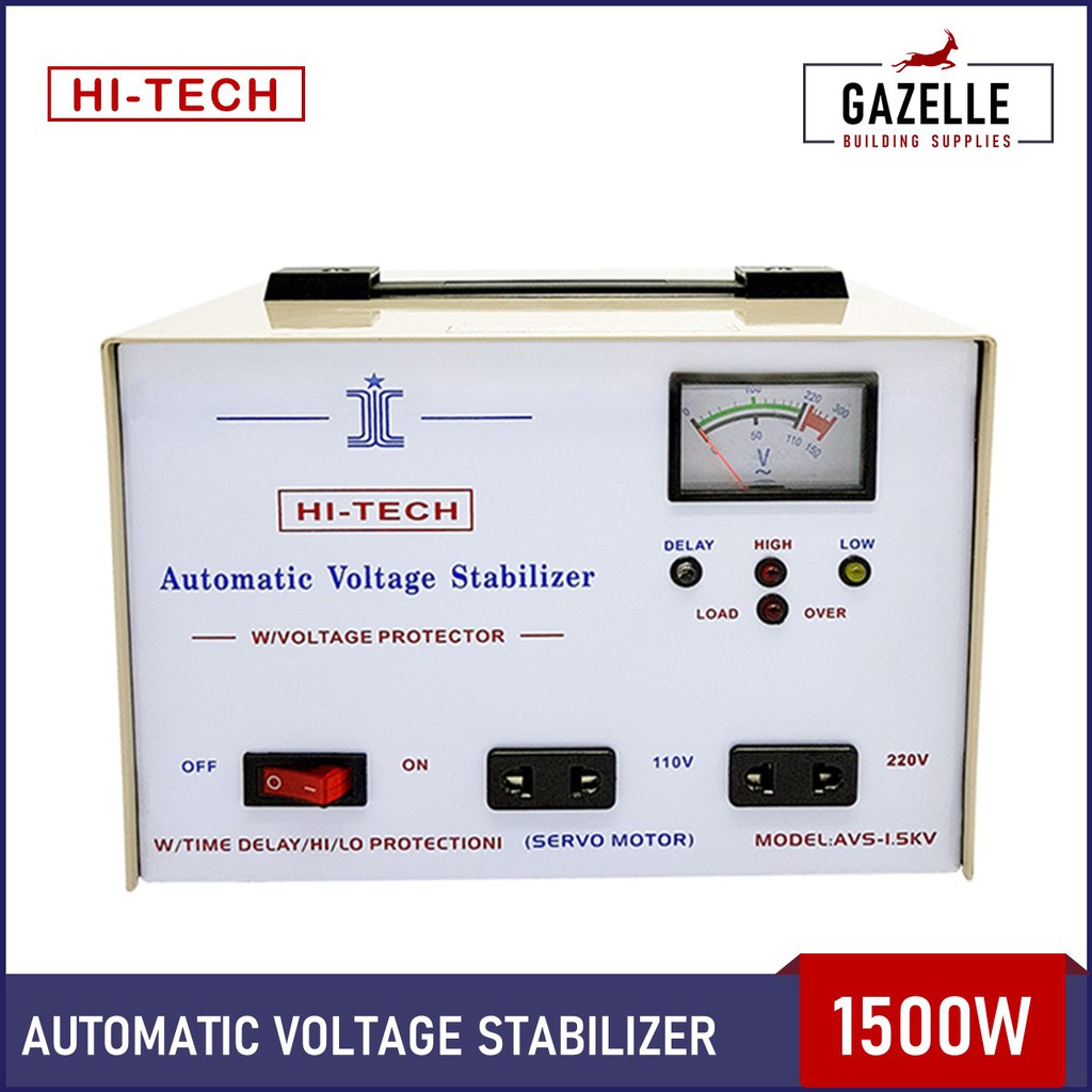 Hi-Tech 1500W AVR Automatic Voltage Regulator Stabilizer Servo Motor ...