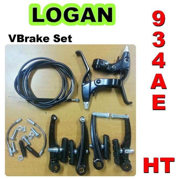 Logan FULL ALUMNIUM V BRAKE BIKE BRAKE SET FOR MOUNTAIN / FOLDING / BMX ...