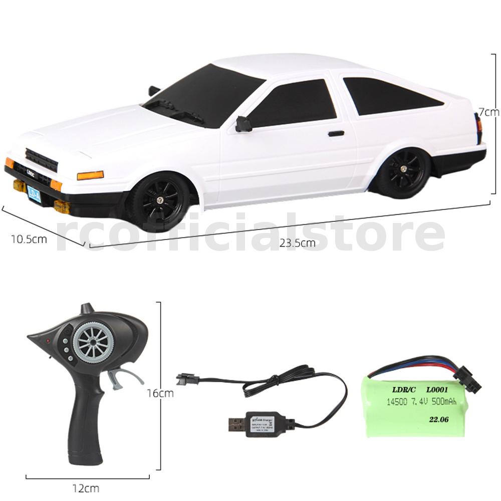 LDR/C LD-A86 1:18 full scale remote control flip light rear drive drift AE86 remote control car ...