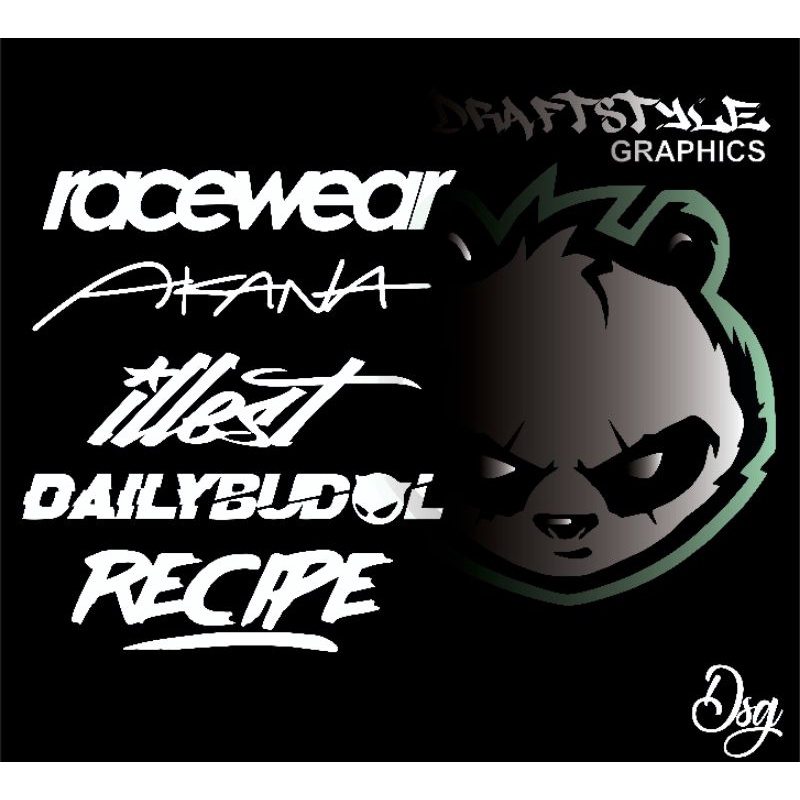 Visor Decals/ Racewear/Akana/Dailybudol/llest/Recipe | Shopee Philippines