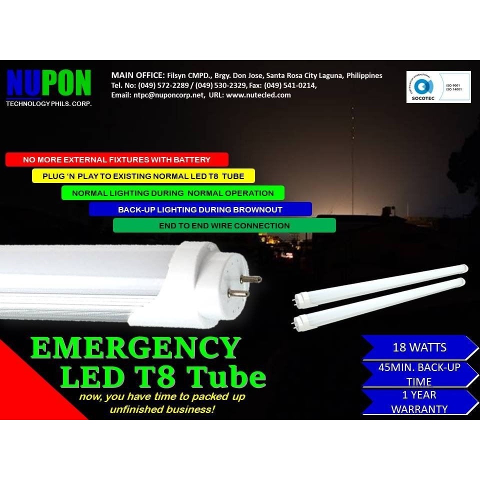 EMERGENCY LED T8 TUBE | Shopee Philippines