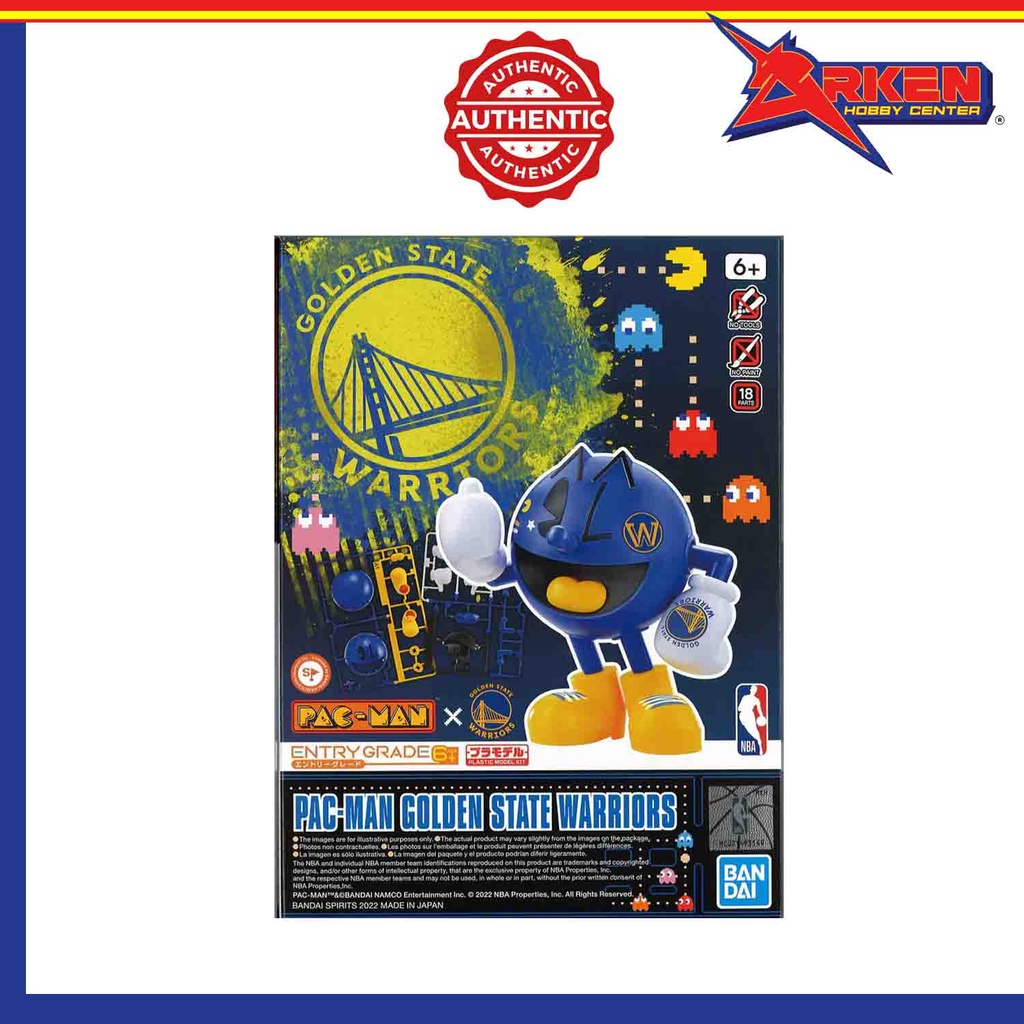 BANDAI Entry Grade Pac-Man x NBA - Golden State Warriors | Shopee ...