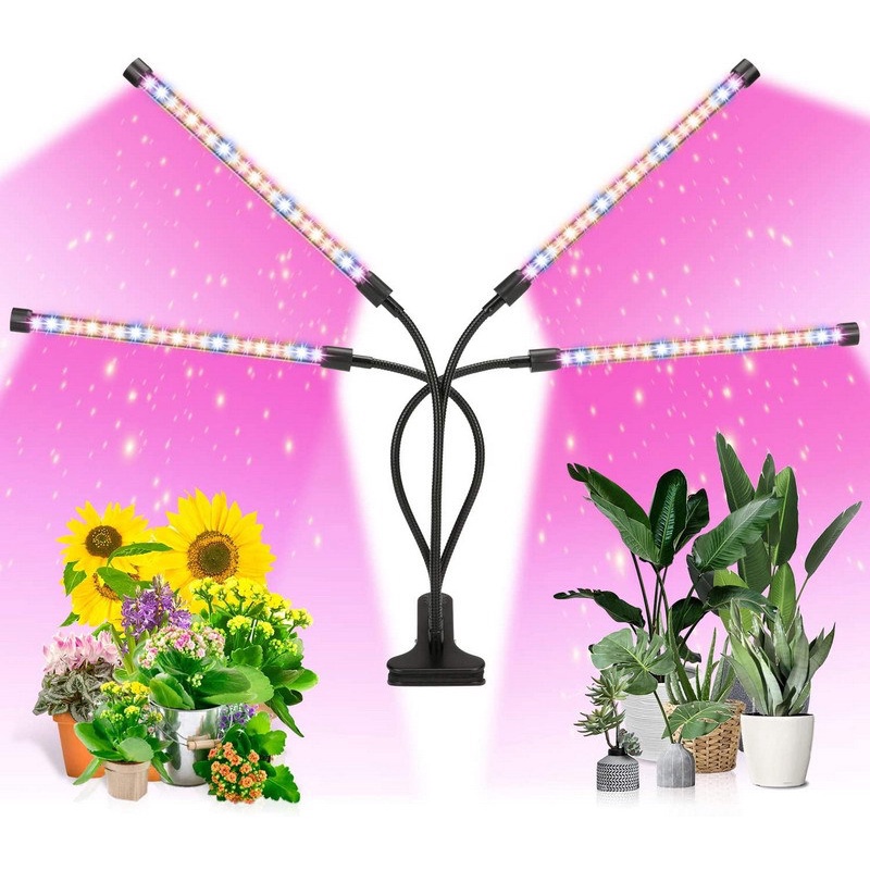 USB Amazon Four-Head Remote Control Clip Plant Light Succulent Fill LED ...