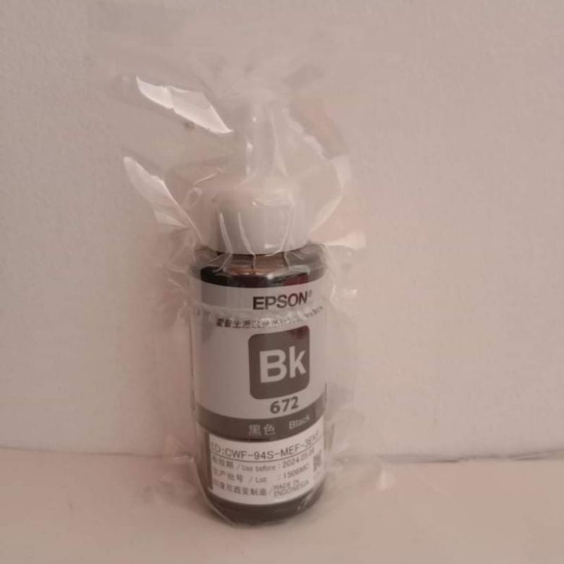epson printer orig ink 672 black | Shopee Philippines