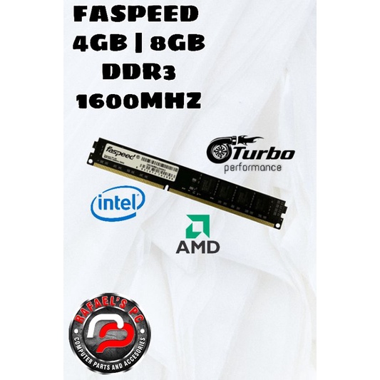 FASPEED 4GB | 8GB RAM DDR3 1600MHZ MEMORY FOR DESKTOP | Shopee Philippines