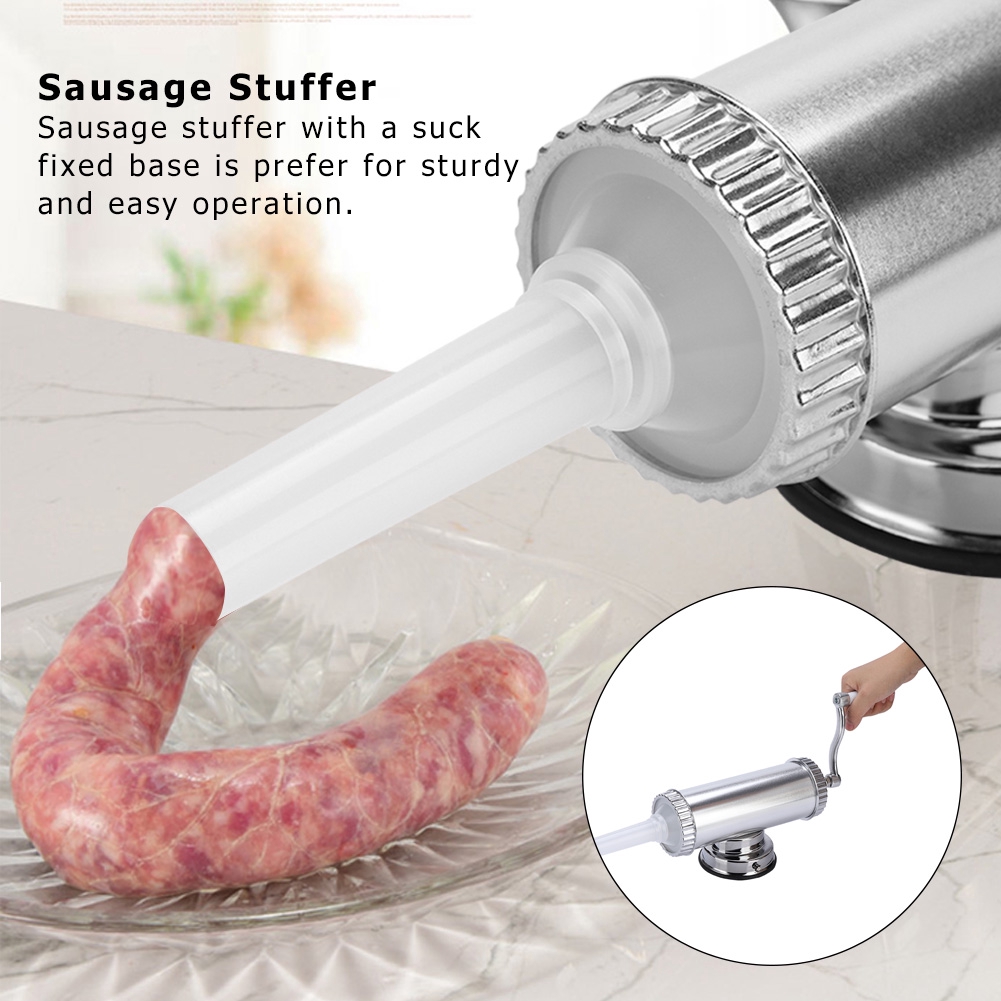 Stainless Steel Sausage Maker Manual Sausage Stuffer Pork Mutton Meat ...