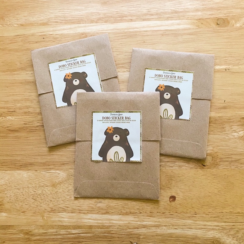 DOBO STICKER BAG, Cute Functional Stickers, Bear Stickers, Planner ...