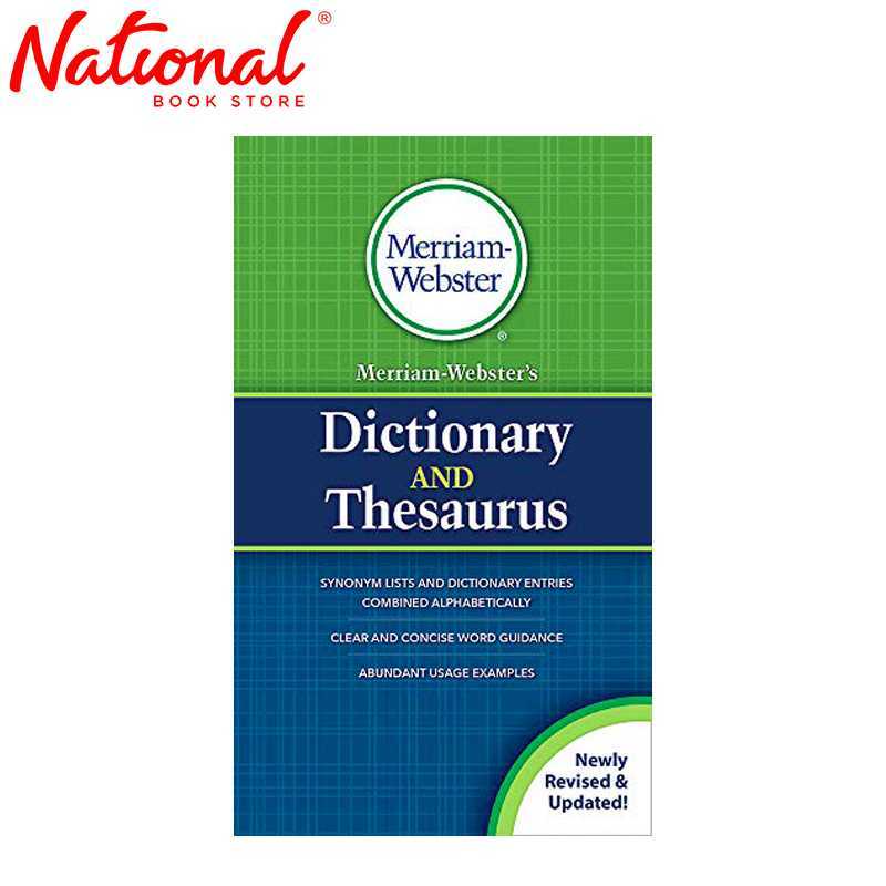 The Merriam-Webster Dictionary And Thesaurus Mass Market - Reference Books | Shopee Philippines