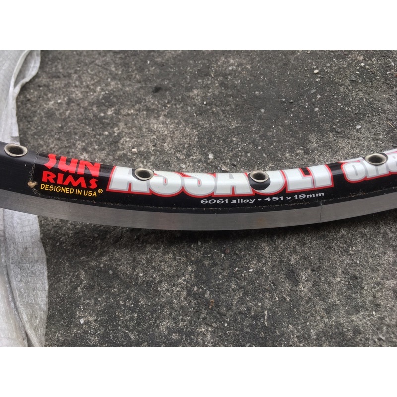 (Sold as pair/2pcs) Sun Ringle 32H alloy Rims for size 451x19 (20 x 1 1 ...